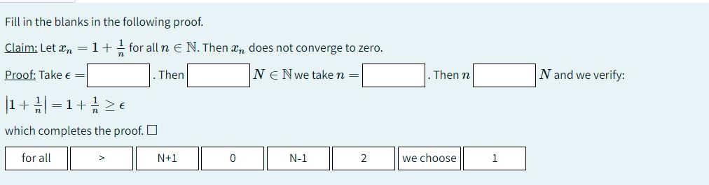 Solved Fill in the blanks in the following proof.Claim: Let | Chegg.com