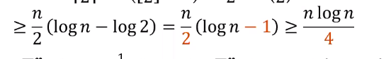 Solved This is from lower bounding the log(n) function. I | Chegg.com