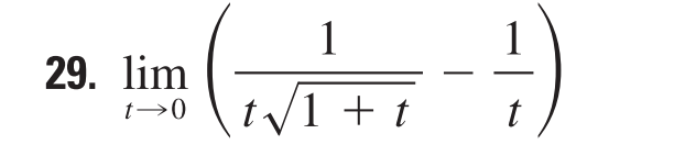 Solved 1 29. lim live → t->0 1 tt t | Chegg.com