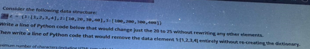 Solved Consider the following data | Chegg.com