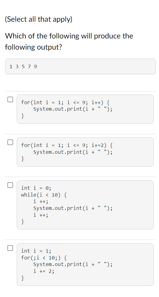 Solved Which of the following will produce the following | Chegg.com