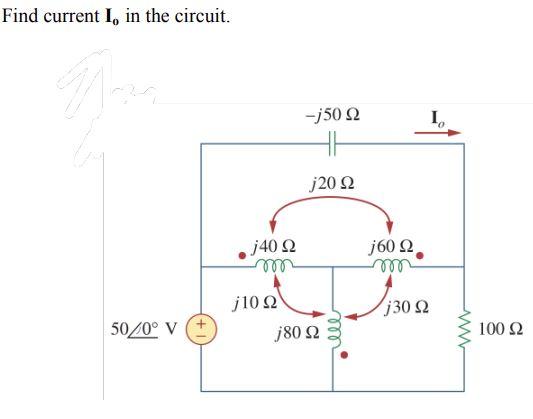 Solved Find current I0 in the circuit. | Chegg.com