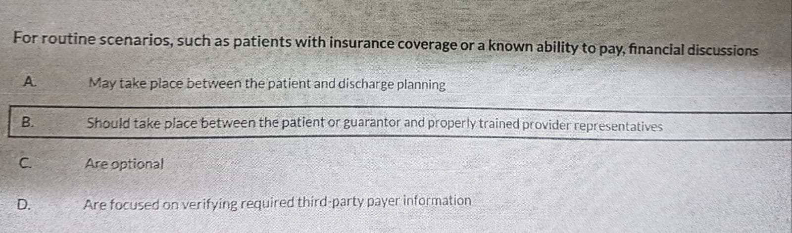 Solved For routine scenarios, such as patients with | Chegg.com
