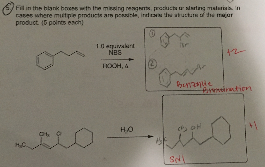Solved Fill in the blank boxes with the missing reagents, | Chegg.com