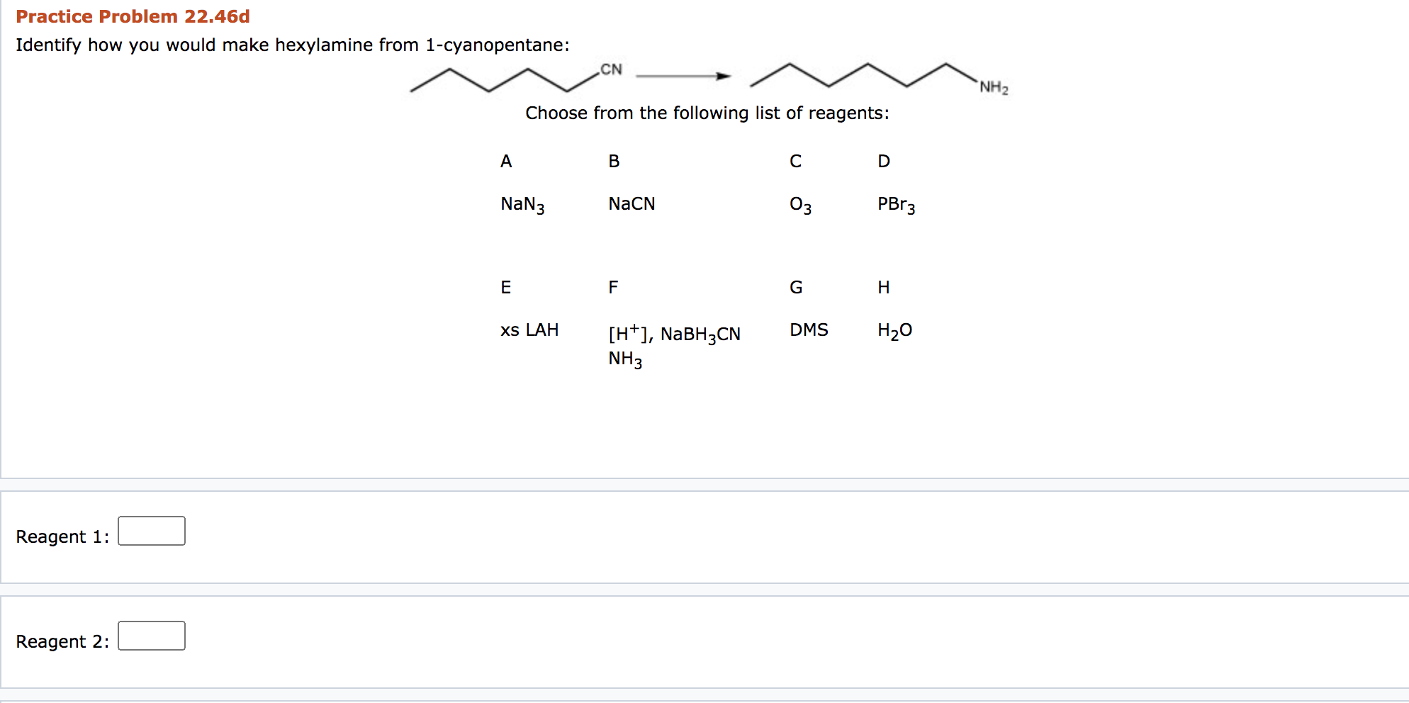 Solved Practice Problem 22.46d Identify how you would make | Chegg.com