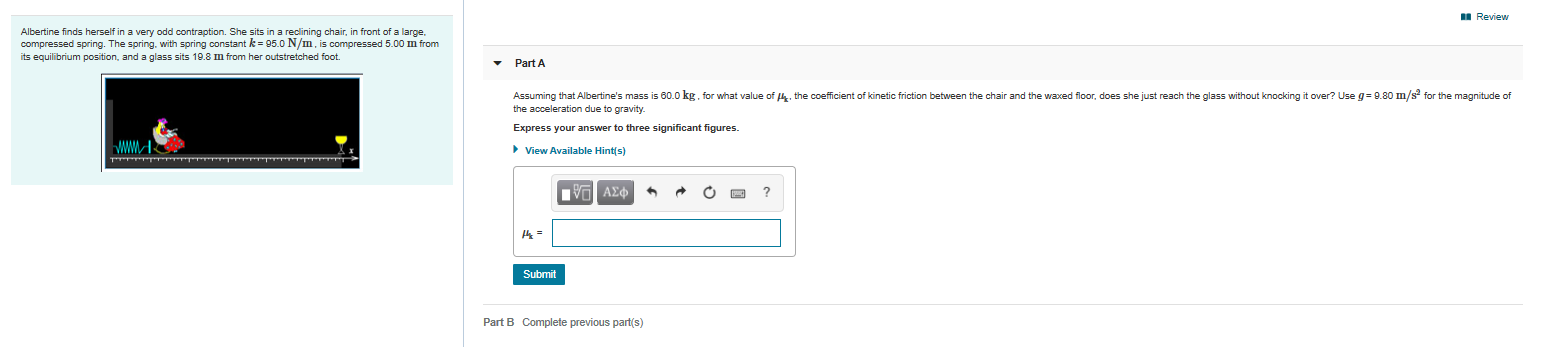 Solved Albertine finds herself in a very odd contraption. | Chegg.com