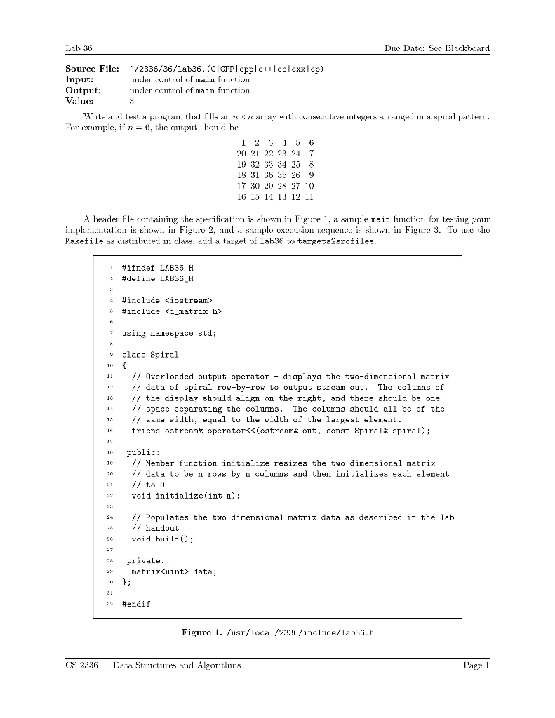 Solved I need help finishing this program from my CS 2336 | Chegg.com