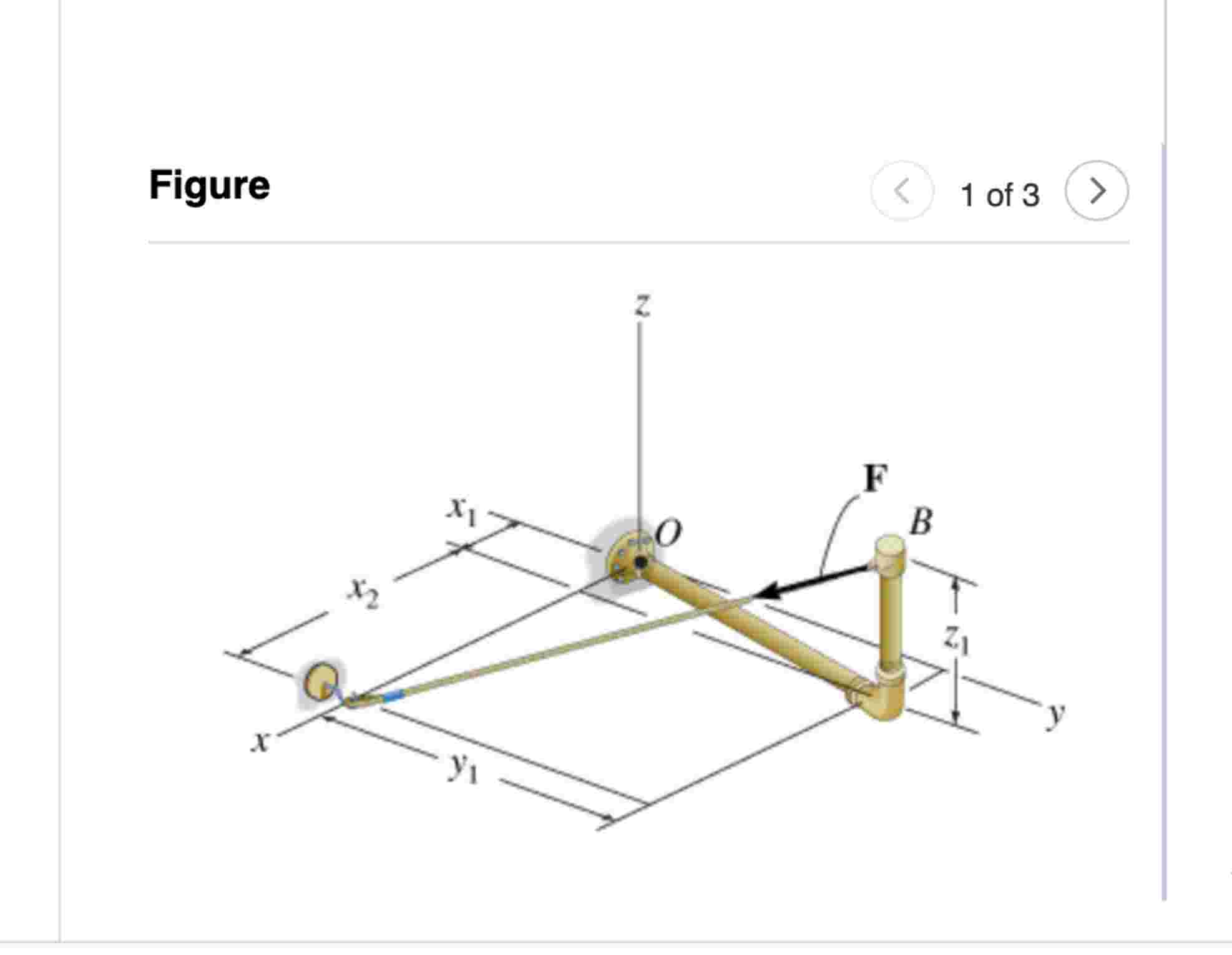 Solved Part A - ﻿Moment due to a force specified by | Chegg.com