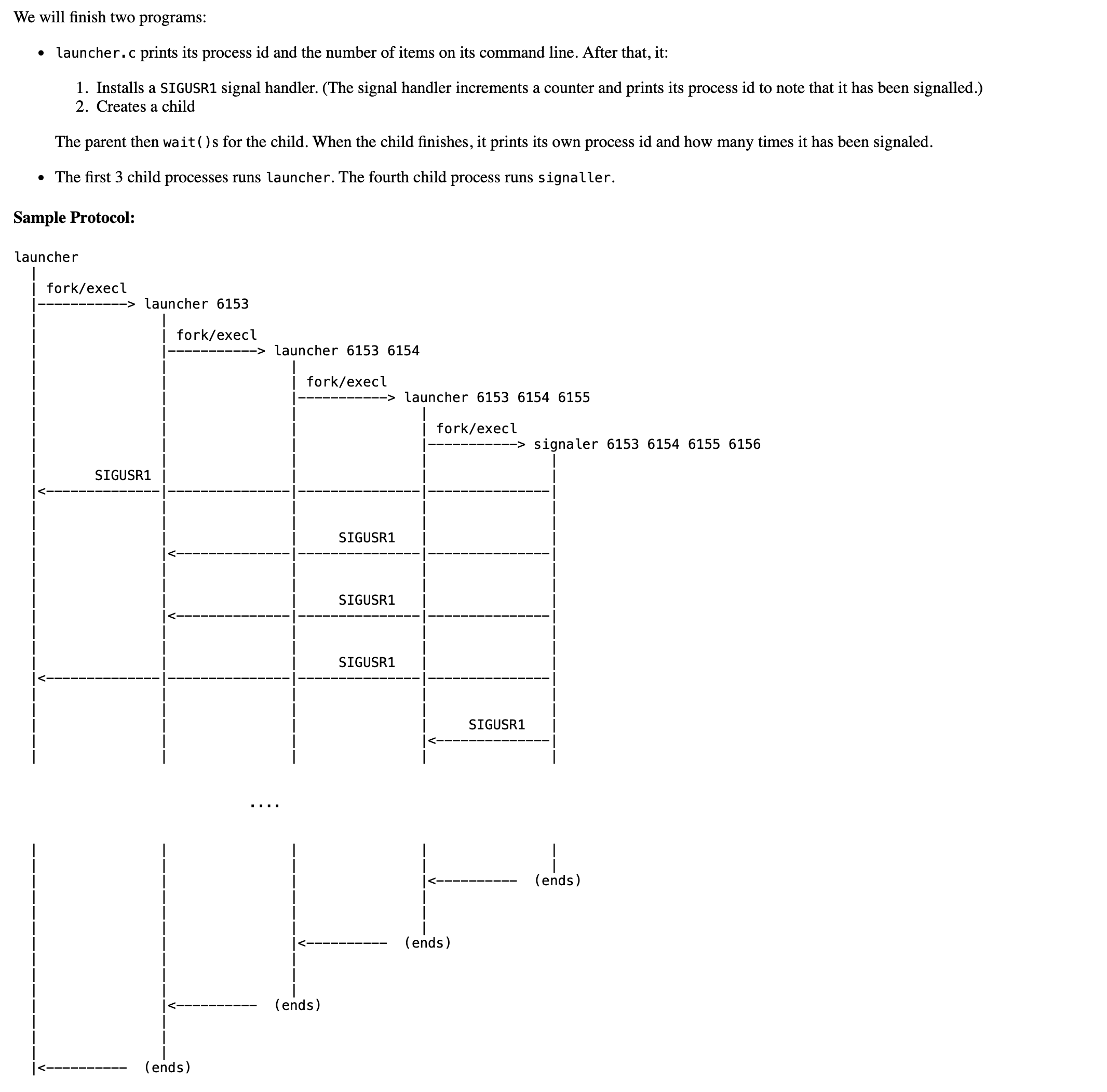 Solved Increment counter and prints the process id. b. | Chegg.com