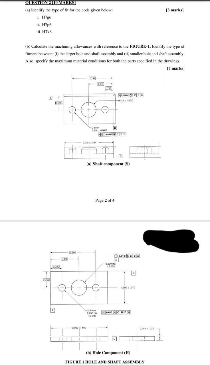 Solved [3 marks) QUESTION 2110 MARKS (a) Identify the type | Chegg.com