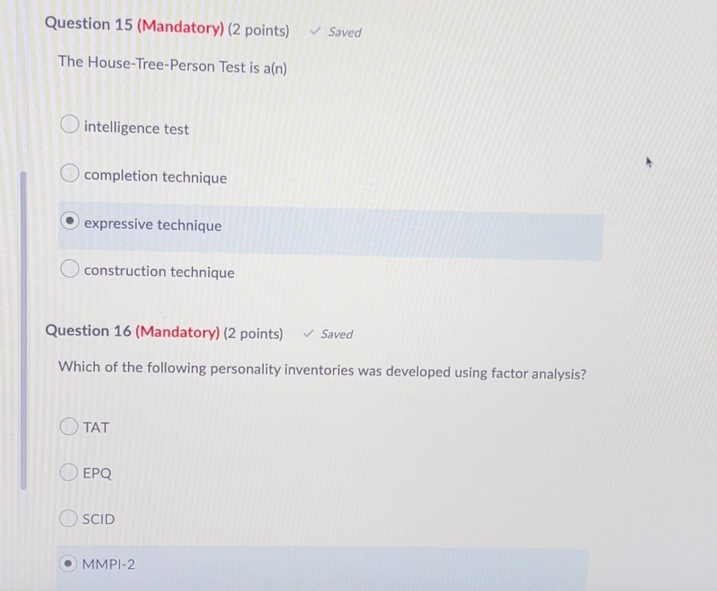 House Tree Person Test