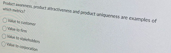 Solved Product awareness, product attractiveness and product | Chegg.com