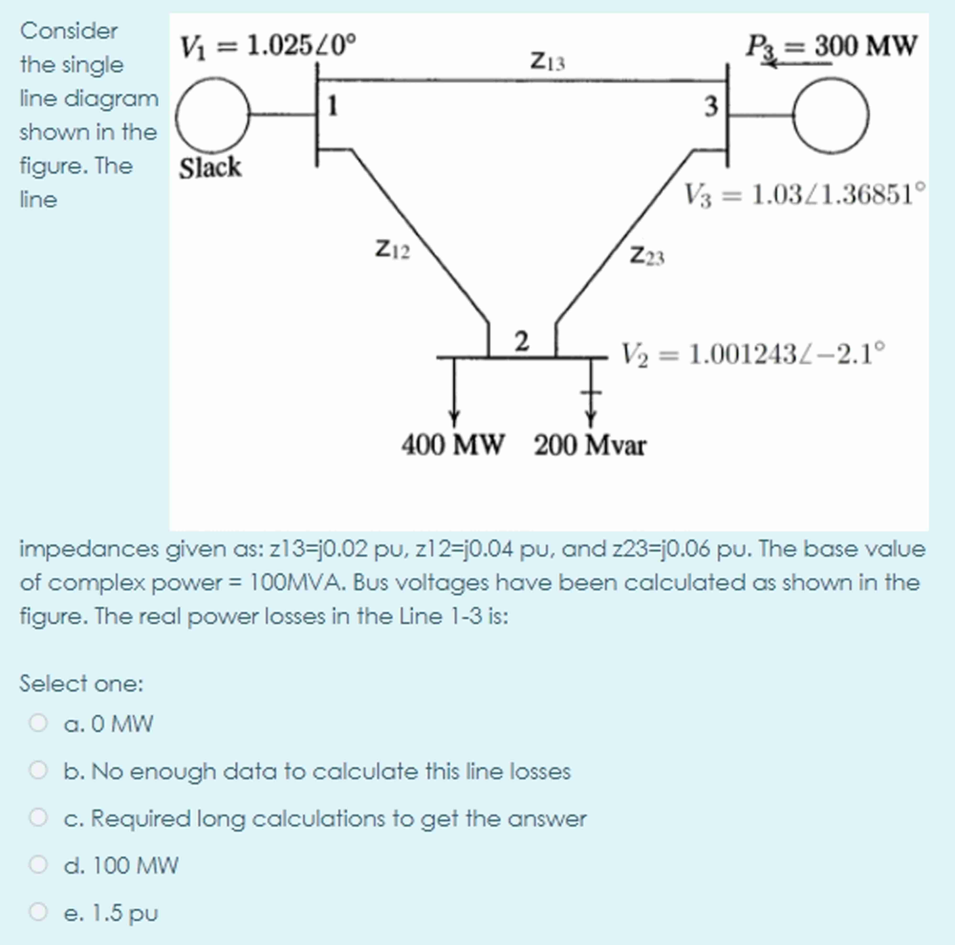 Solved impedances given as: z13=j0.02pu,z12=j0.04pu, ﻿and | Chegg.com