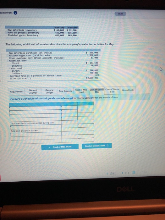 Solved A.) Record the purchase of materials (on credit) | Chegg.com