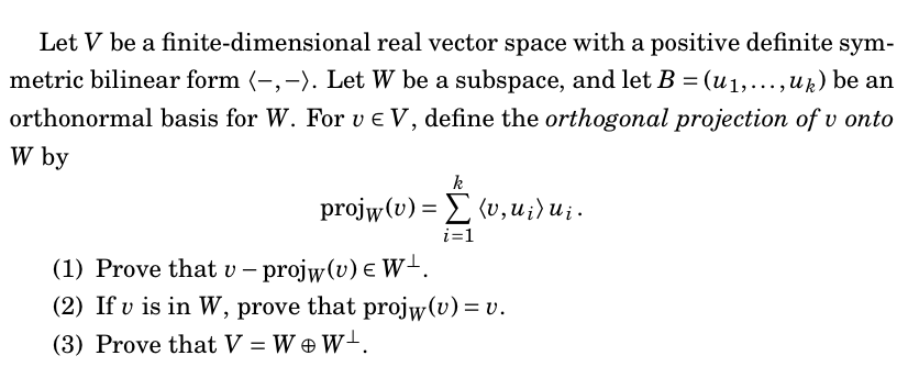 Solved Let V be a finite-dimensional real vector space with | Chegg.com