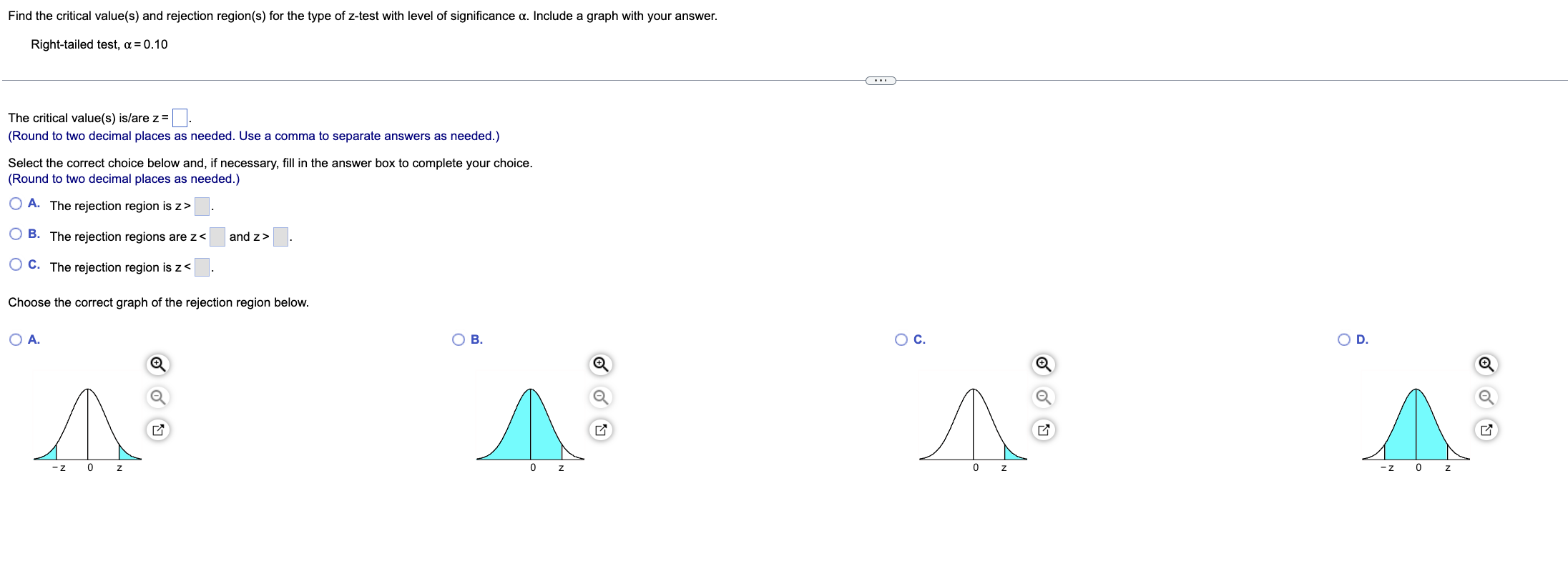 Solved Find the critical value(s) ﻿and rejection region(s) | Chegg.com