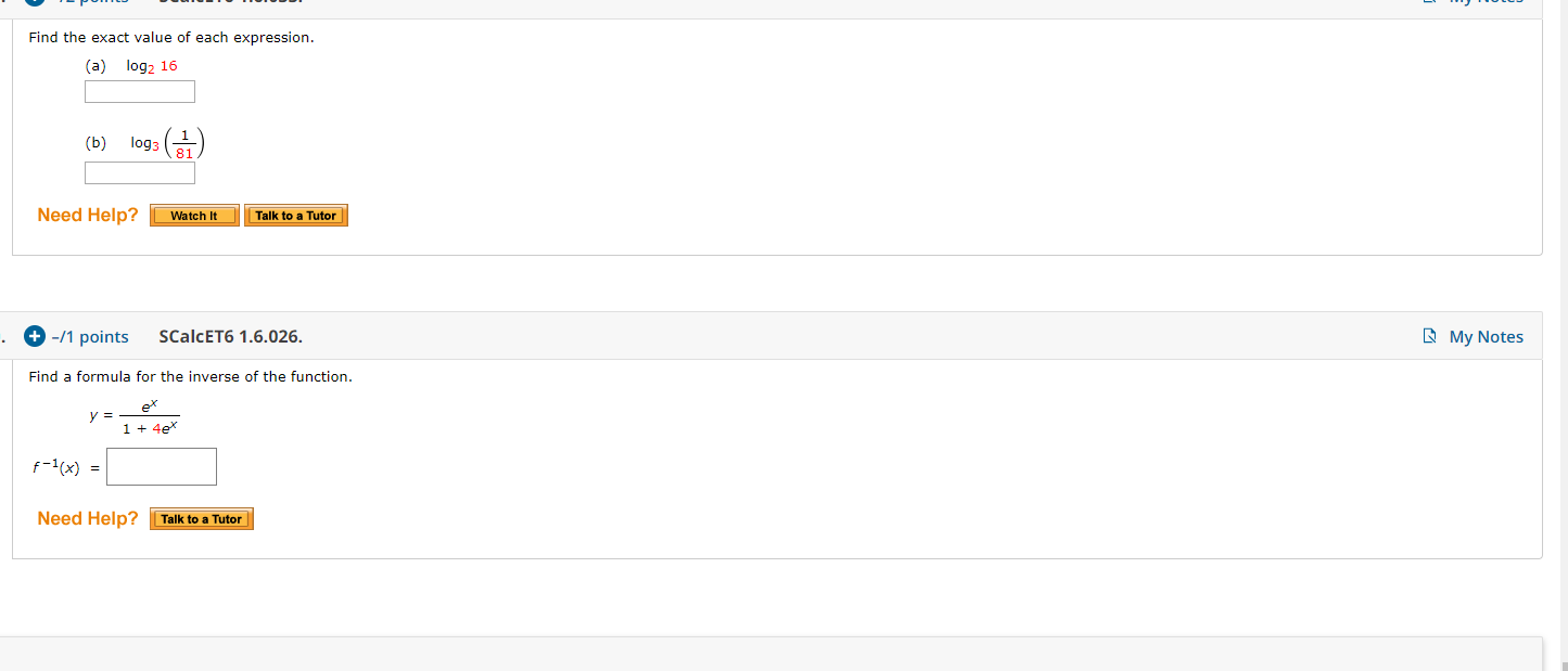 Solved Find the exact value of each expression. (a) log2 16 | Chegg.com