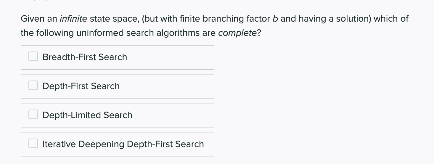 Solved Given an infinite state space, (but with finite | Chegg.com