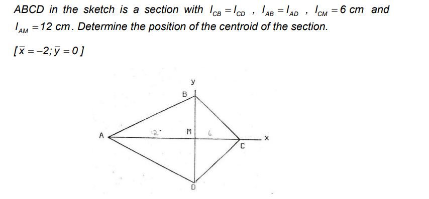 Solved ABCD in the sketch is a section with Ice = 'co , 'AB | Chegg.com