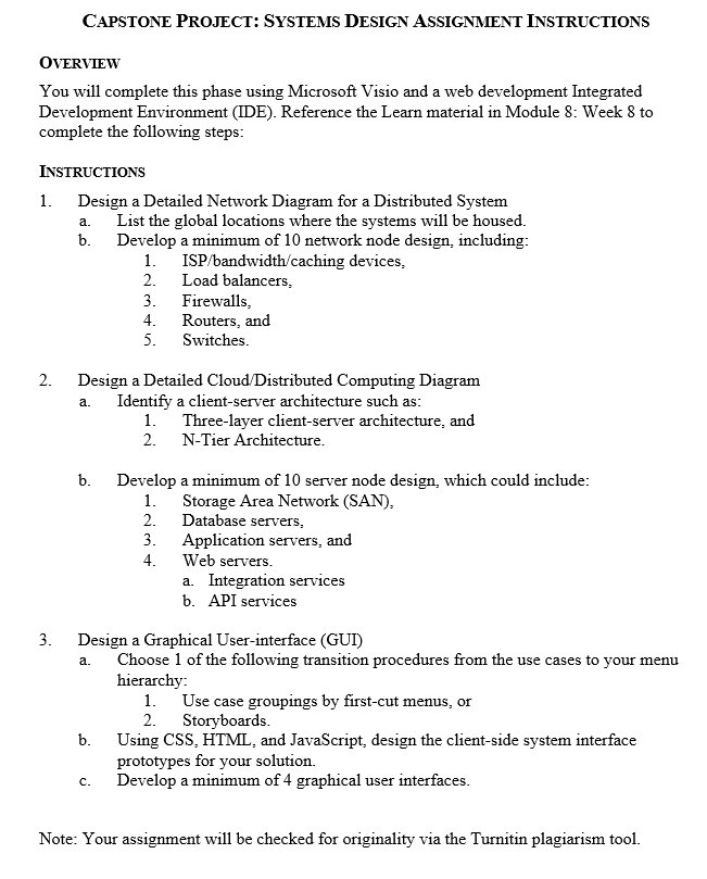 Solved OVERVIEW You will complete this phase using Microsoft | Chegg.com