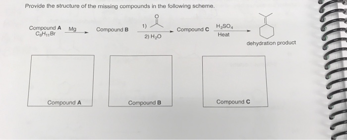 Solved Provide the structure of the missing compounds in the | Chegg.com