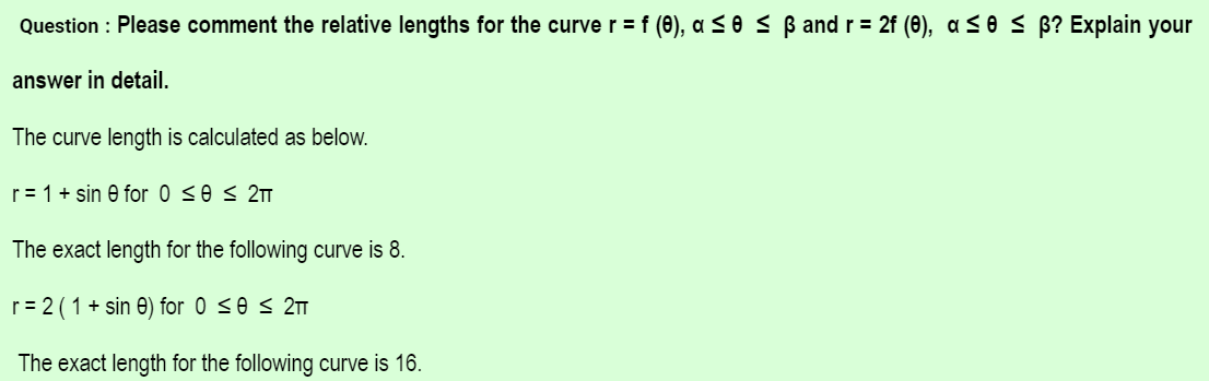 Solved Question : Please comment the relative lengths for | Chegg.com