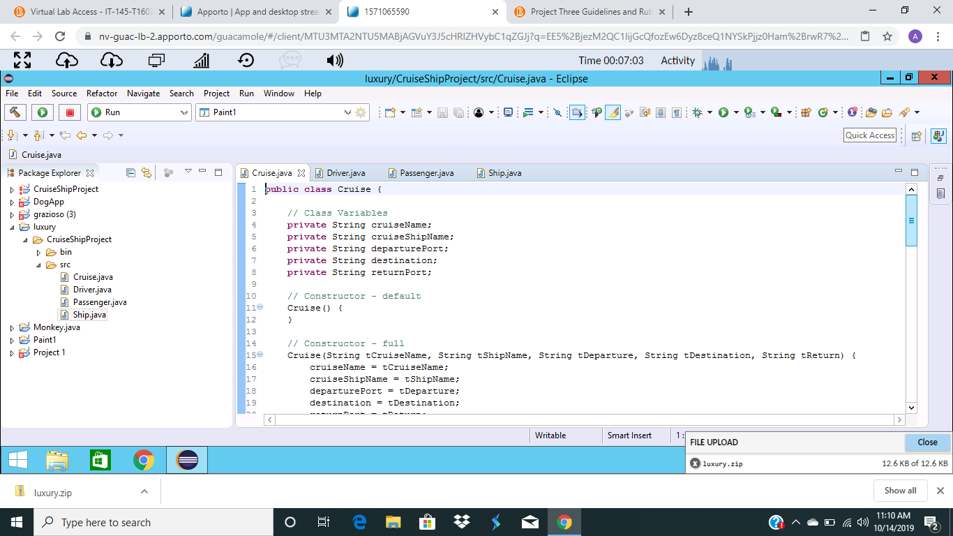 Solved Virtual Lab Access - IT-145-T160 X Apporto App and | Chegg.com