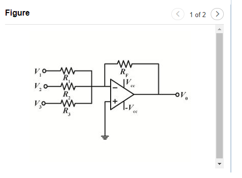 Solved Figure w R Vam R V, 0w R. VO R ov. oc | Chegg.com