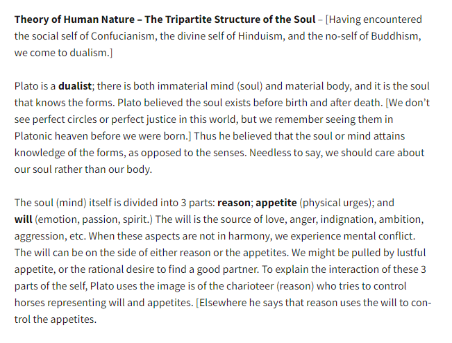 Solved Theory of Human Nature - The Tripartite Structure of | Chegg.com