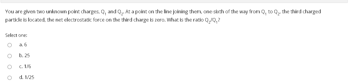 Solved You are given two unknown point charges, Q, and Qg. | Chegg.com