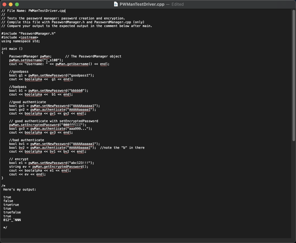 Solved Problem: Write a C++ program that will simulate a | Chegg.com