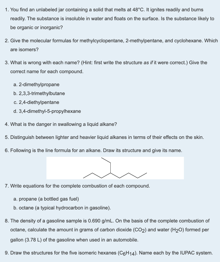 Solved 1. You find an unlabeled jar containing a solid that | Chegg.com