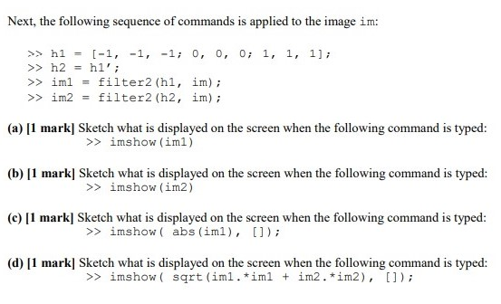 Solved Question 7 An image shown in Figure 2 is generated | Chegg.com