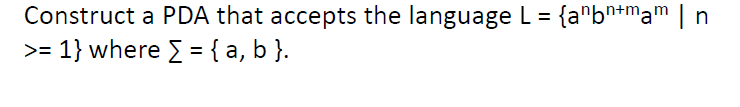 Solved Construct a PDA that accepts the language L = {wwR} | Chegg.com