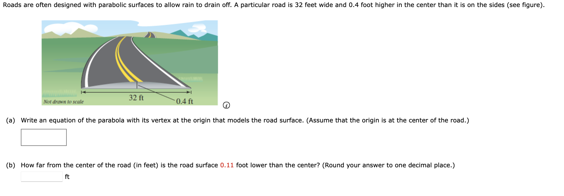 Solved (a) Write an equation of the parabola with its vertex | Chegg.com