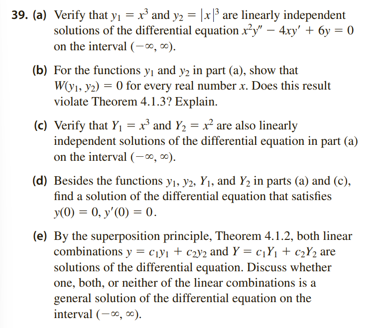 Solved THEOREM 4.1.3 Criterion for Linearly Independent | Chegg.com