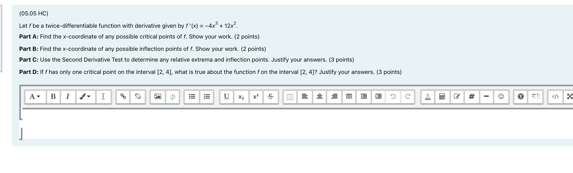 Solved (05.05 HC) The continuous function g, consisting of | Chegg.com