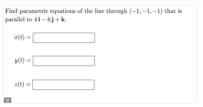 Solved Find parametric equations of the line through | Chegg.com