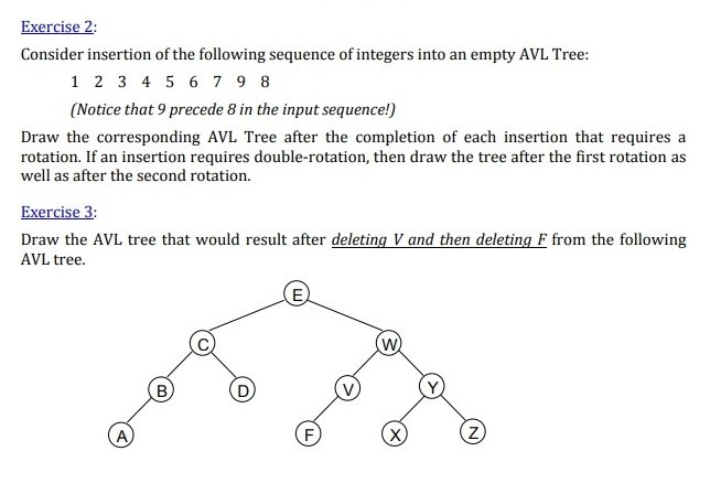 Solved Consider insertion of the following sequence of | Chegg.com