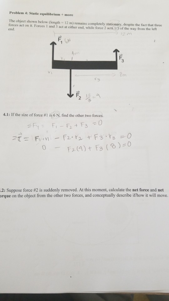 Solved Problem 4: Static equilibrium +more The object shown | Chegg.com