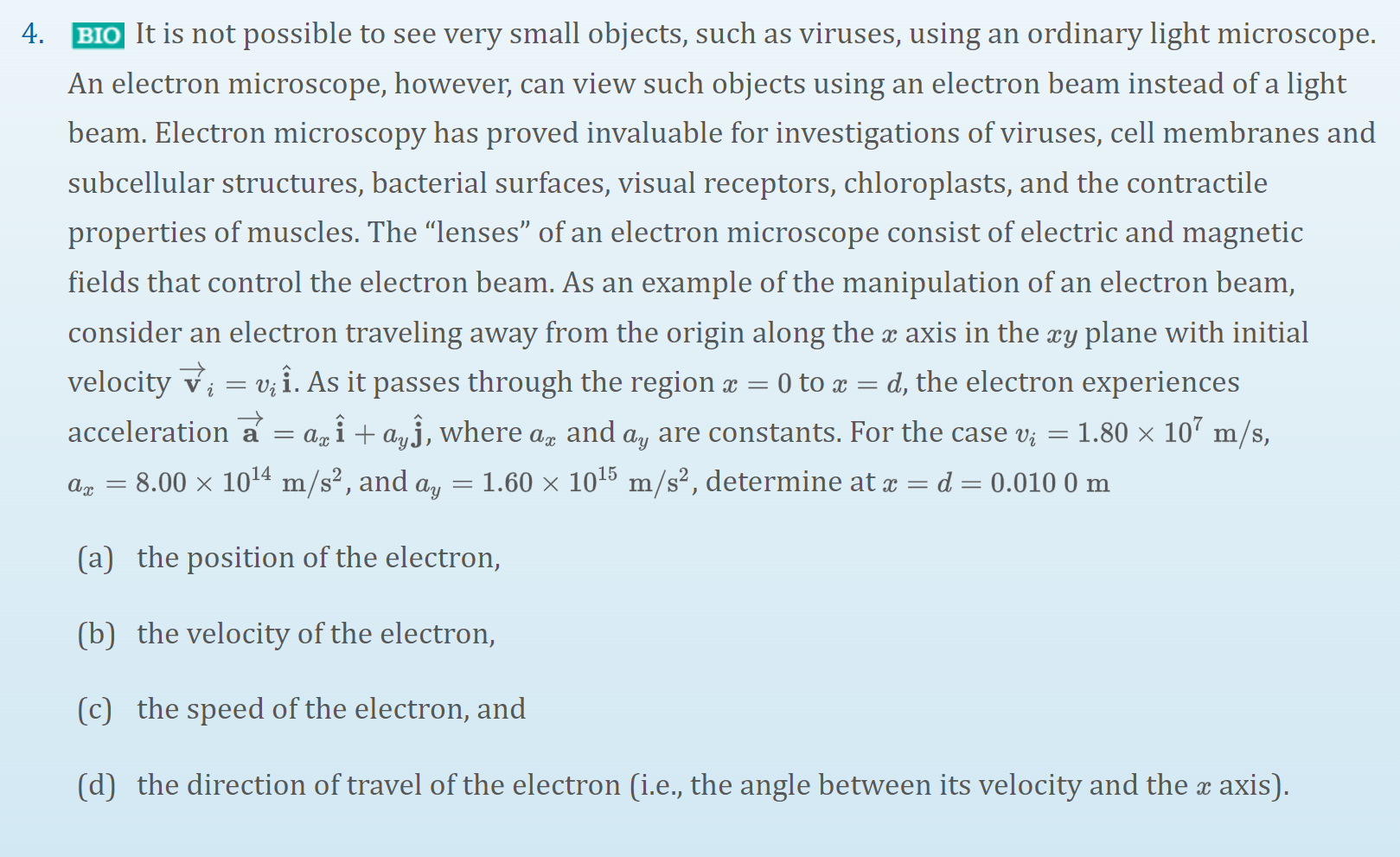 Solved 3. ř v The vector position of a particle varies in | Chegg.com