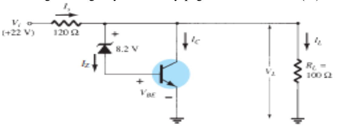 Solved a) Calculate the regulated output voltage in the | Chegg.com