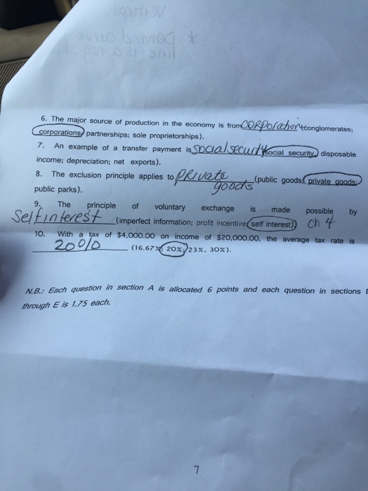 Solved SECTION B: MATCHING QUESTIONS in this section match | Chegg.com