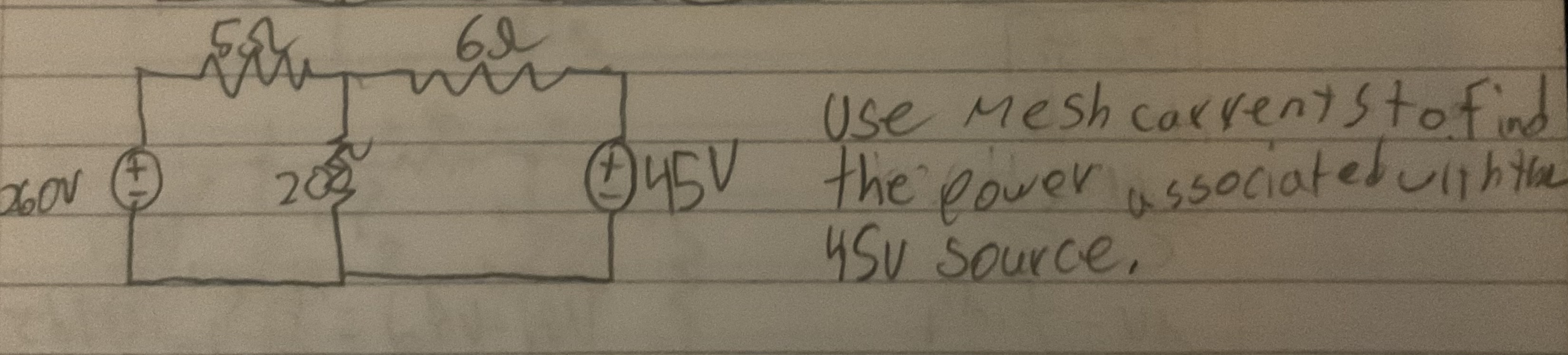 Solved Use Mesh carrents to find the pover associated uilh | Chegg.com
