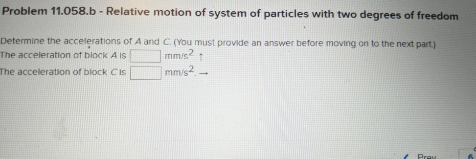 Required Information Problem 11.058 - Relative motion | Chegg.com