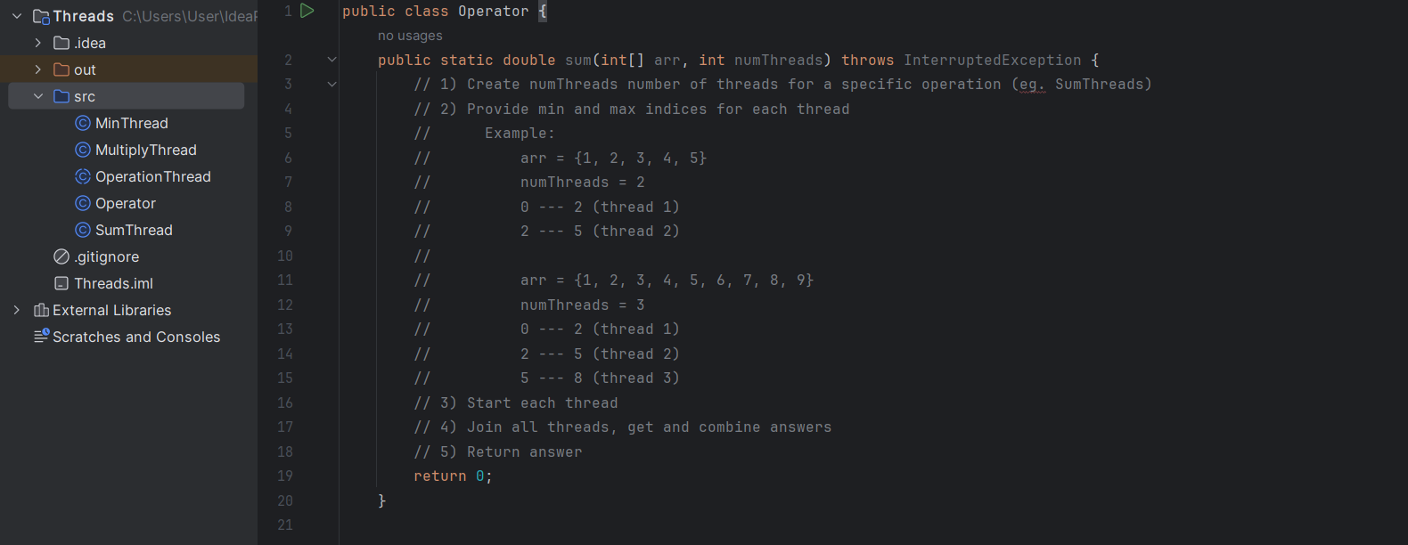Solved Threads C:IUsers|User|IdeaF > .idea out src (C) | Chegg.com