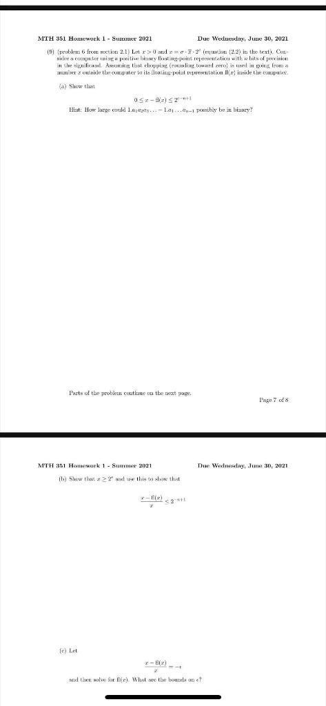 Solved (4) Convert (0.101101101101...)2 to base 10. Hint: | Chegg.com