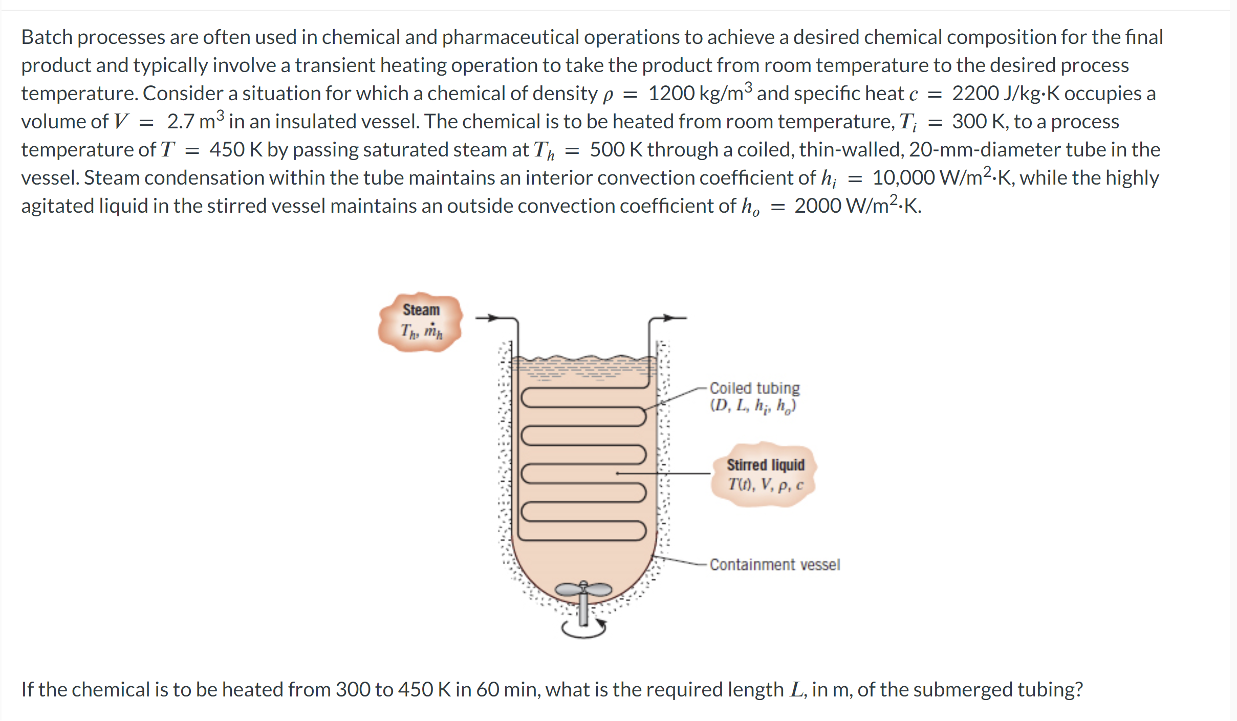 Solved Batch processes are often used in chemical and | Chegg.com