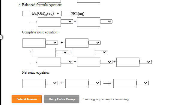 Solved Write the balanced formula complete ionic, and net | Chegg.com