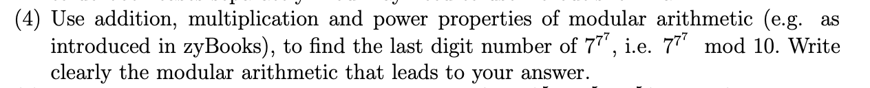 Solved (4) ﻿Use addition, multiplication and power | Chegg.com